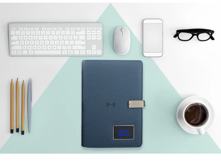 Wireless Charger Power Bank Notebook - Corporate Gift