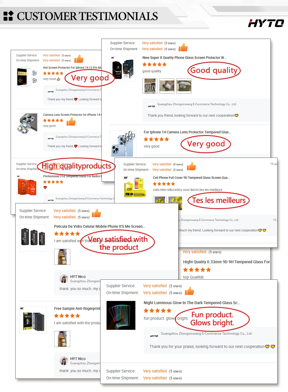 HYTO High Quality 0.4mm ESD Anti-static OG Tempered Glass Screen ...