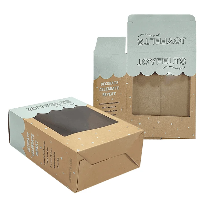 Alibaba.com: Eco-friendly brown kraft paper tuck box with window and ...