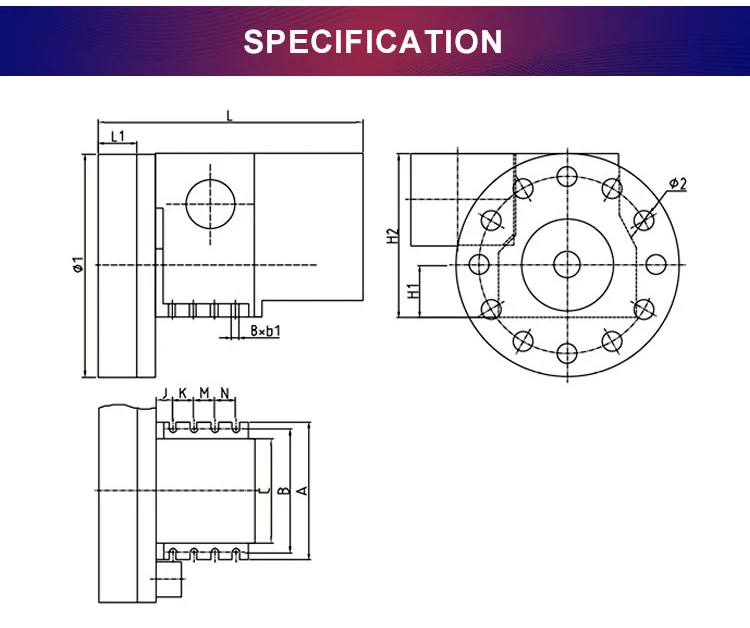 Hongda Turning Turret With Driven Tool Hak33080 Bmt65 Bmt75 Bmt55 Tool ...