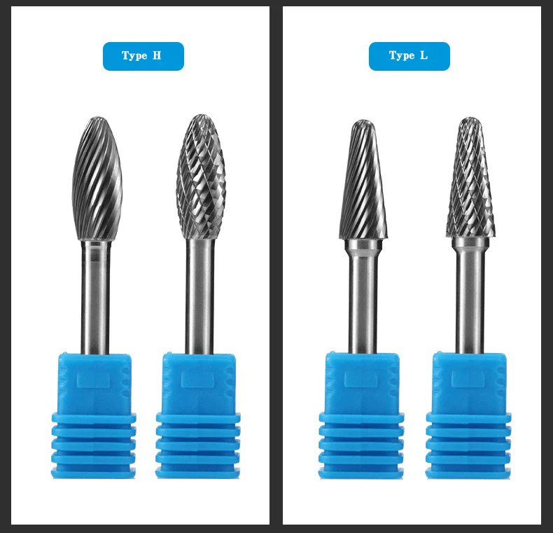 F Type Tapered Carbide M/f Finish Tungsten Carbide Rotary Files Single ...
