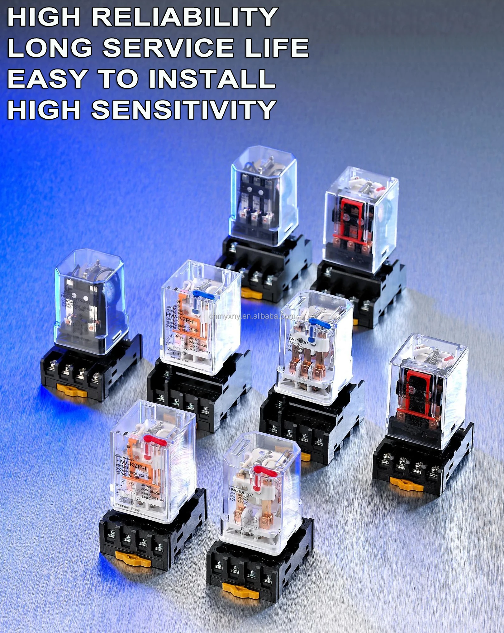 Universal Relay DC24V AC220V MK2P-1 MK3P-1 Intermediate Relay 8pin ...