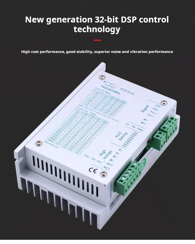 For Nema 34 Stepper Motor Yako 2811 Yka2811ma Driver 60v To 110v Stepper Motor Controller Driver ...