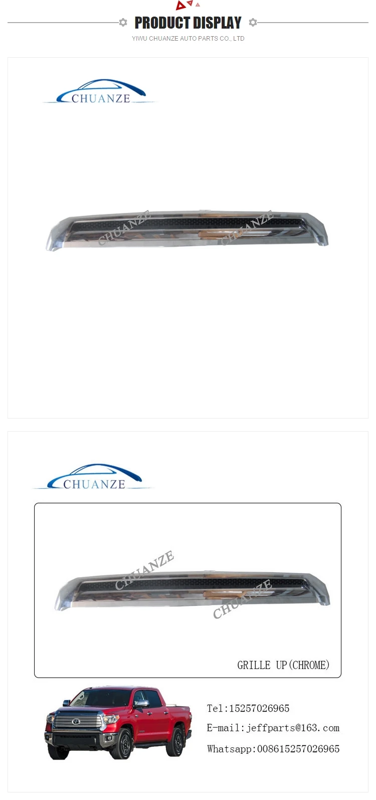 Car Grille Up Chrome For Toyota Tundra 2014 76180-0c020 - Buy Car ...