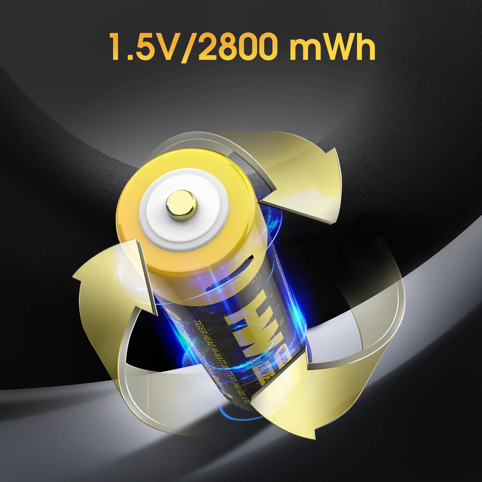 Tiger Head Battery 2800mwh Li-ion Aa Battery Usb Rechargeable Lithium ...