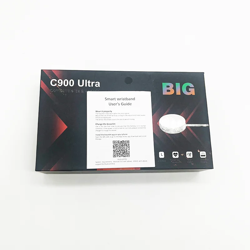 C900 Ultra 2.01 Inch Smart Watch Bt Call Music Wireless Charging Life Waterproof Smartwatch ...