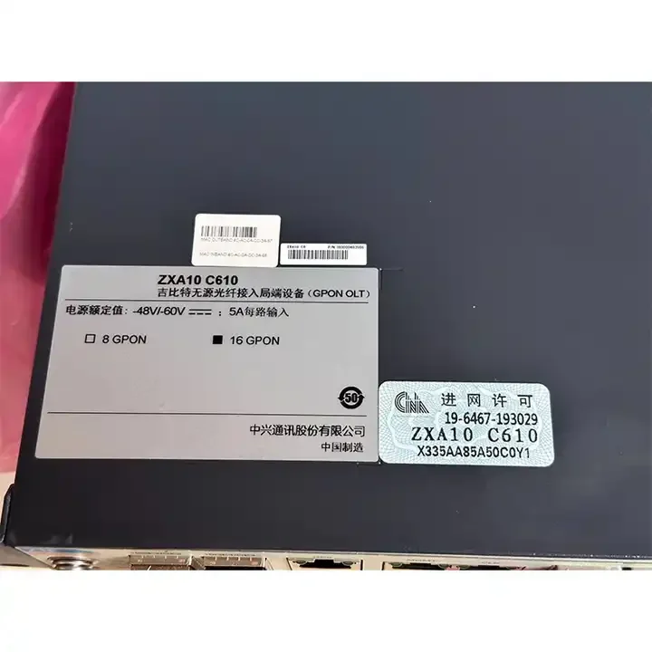 Original Zte Zxa10 C610 Gpon Xgspon Olt Optical Line Terminal Olt Fttx ...