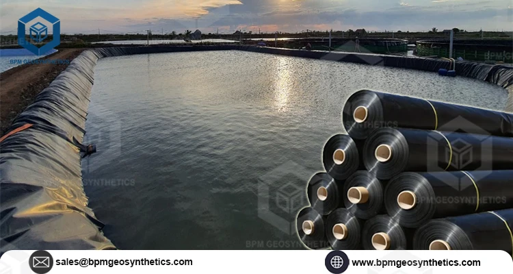 Geomembrane Roll Hdpe Pond Liner 1mm For Aquaculture Fish Pond In ...