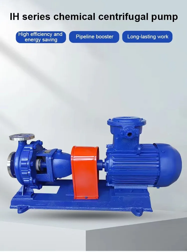 Ih Horizontal End Suction Pump Horizontal Centrifugal Pump Chemical Pump For Anti-corrosion ...