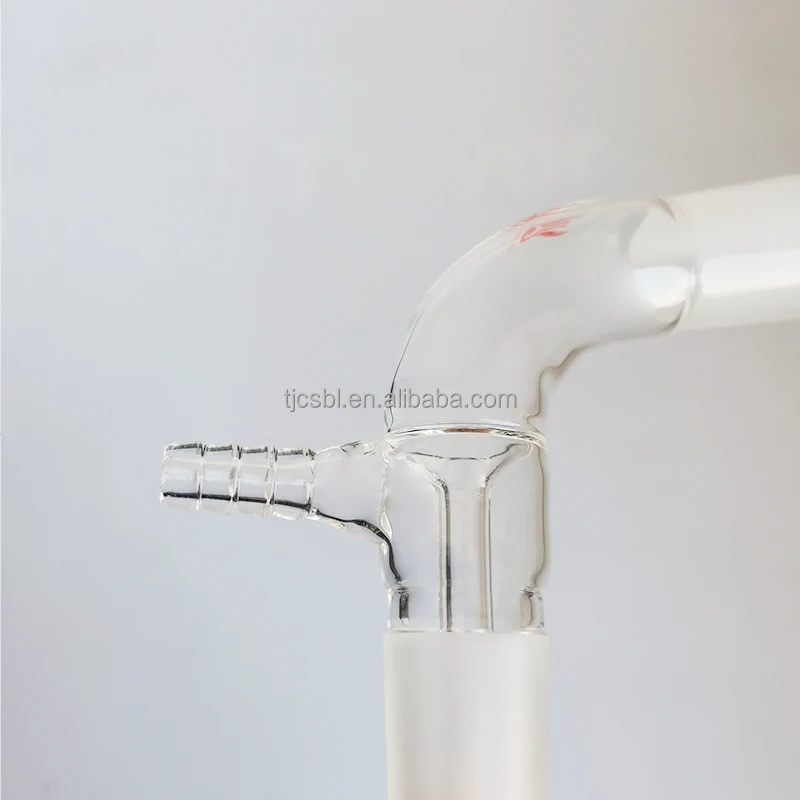 Lab Glassware Borosilicate Glass Vacuum Distillation Take Off Adapter ...