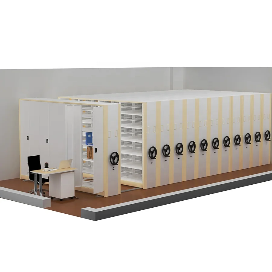 Office Furniture Document Archive Storage Cabinet File Rack Compact ...