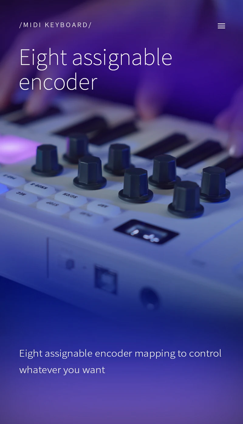 Mini Electric Organ - 25 Keys MIDI Keyboard Controller