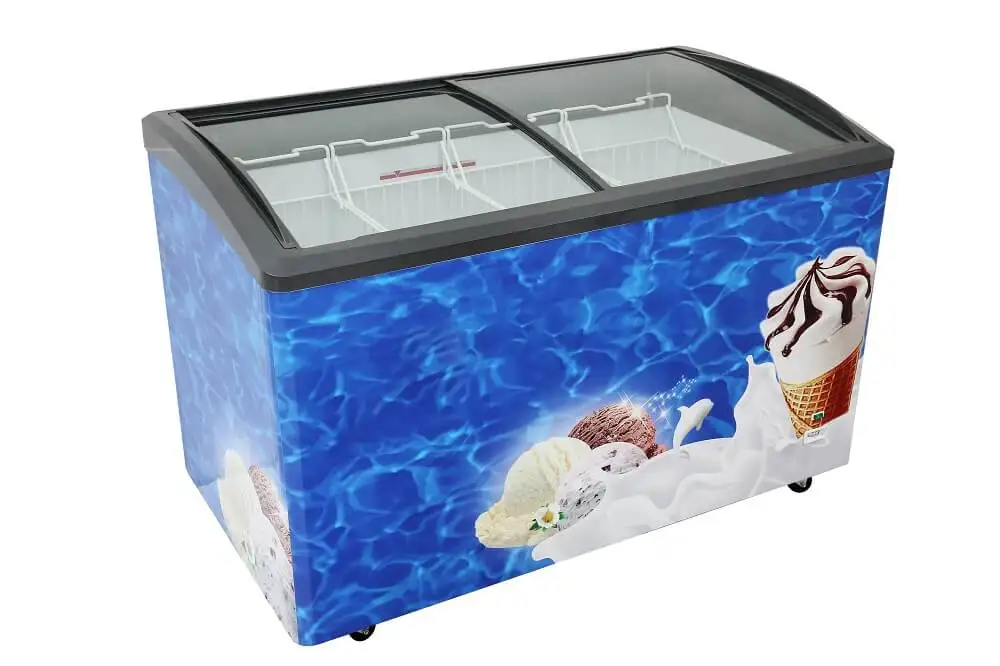 Commercial Supermarket Chest Deep Freezer Display Cooler Ice Cream ...
