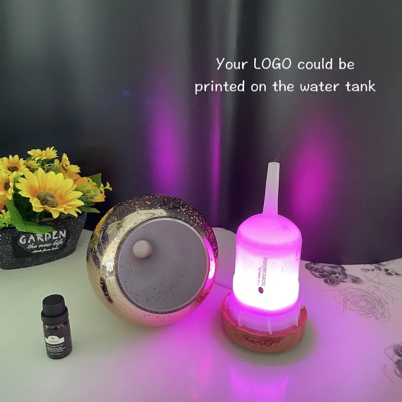 120ml 3D Glass Aroma Defuser Diffusor 3 in 1 Cool Mist Electric Glass ...