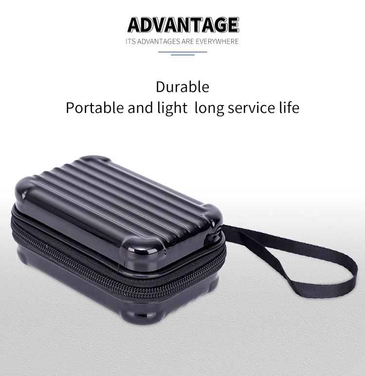 Small Crossbody Suitcase Makeup Hard Vanity Case Zipper Abs Pc Hard ...