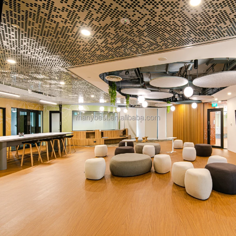 Office Building Ceiling Metal Perforated Plate Ceiling Aluminum Panel ...