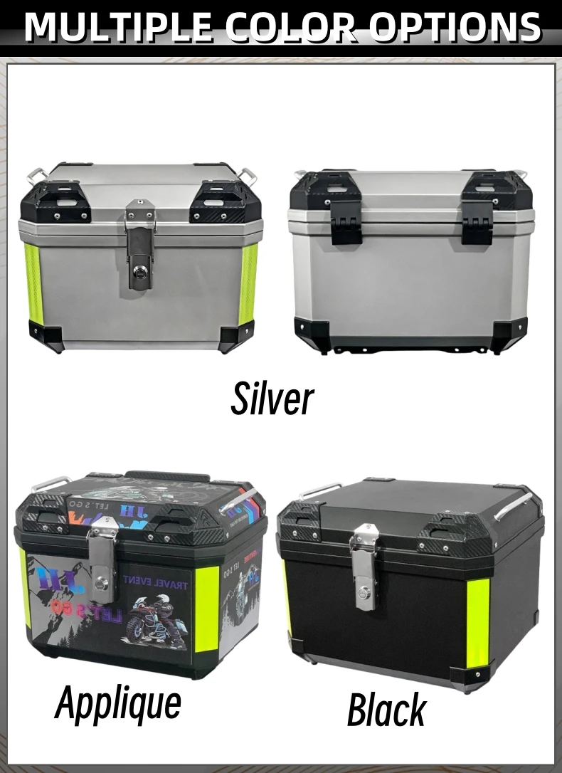 New Design Large Size Motorcycle Tail Box - 36L Capacity