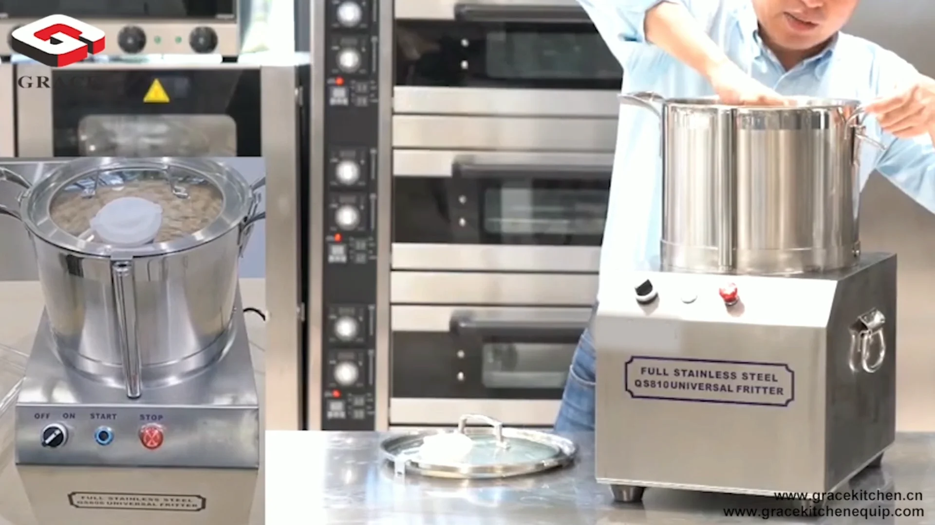 Full Stainless Steel Vegetable Food Cut Machine Universal Fritter - Buy ...