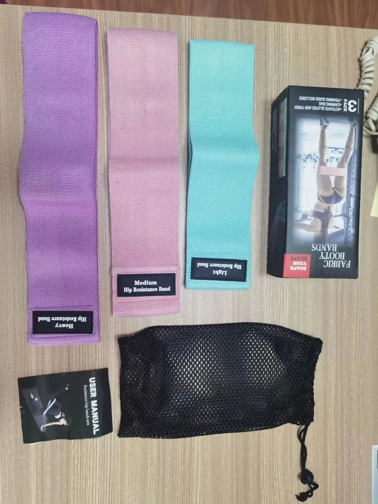 Custom Logo Printed Yoga Gym Exercise Fitness For Legs Glutes Booty Hip ...