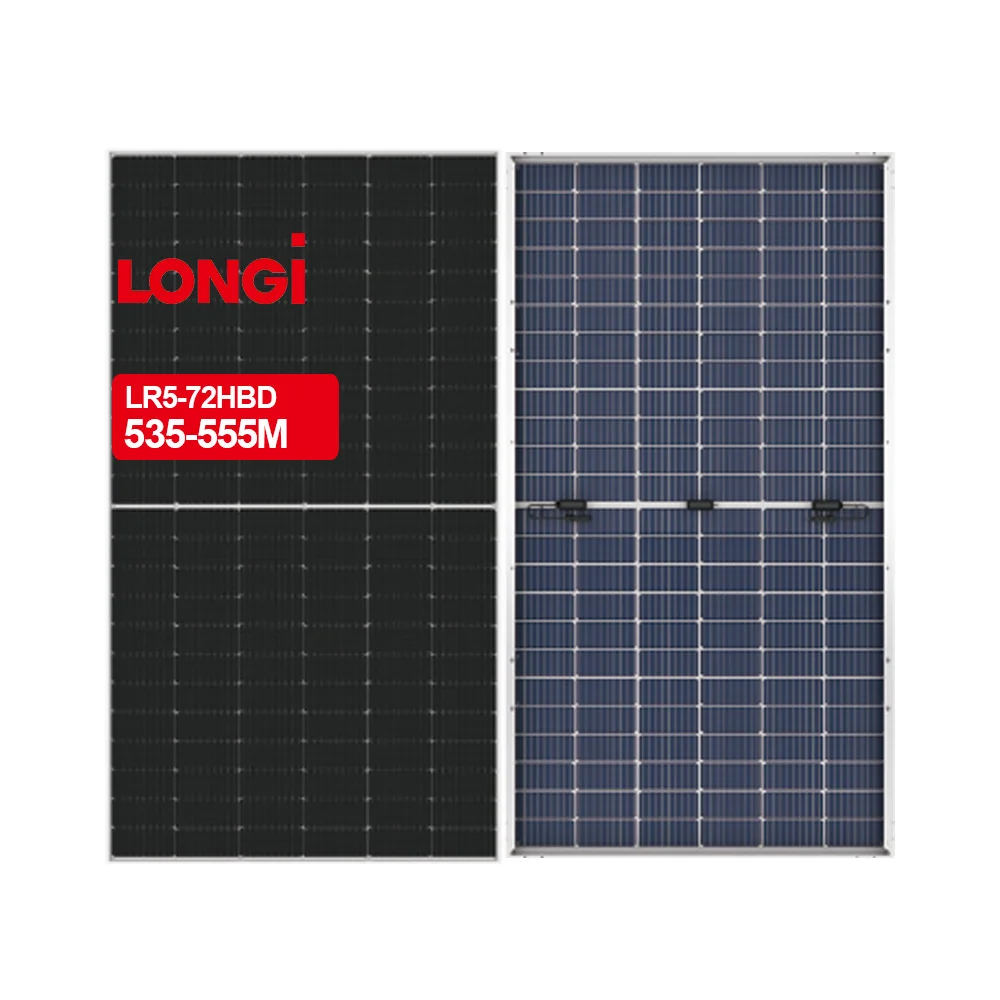 Longi 555w Bifacial Solar Panel 550w 545w 540w Home Use Solar Panel ...