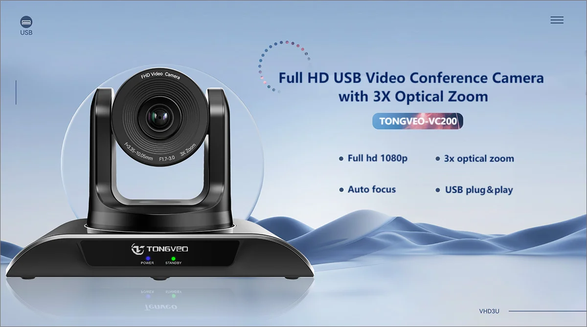 Fast Auto Focus Tongveo Fhd1080p Conference Camera Ptz With Wide Angle ...