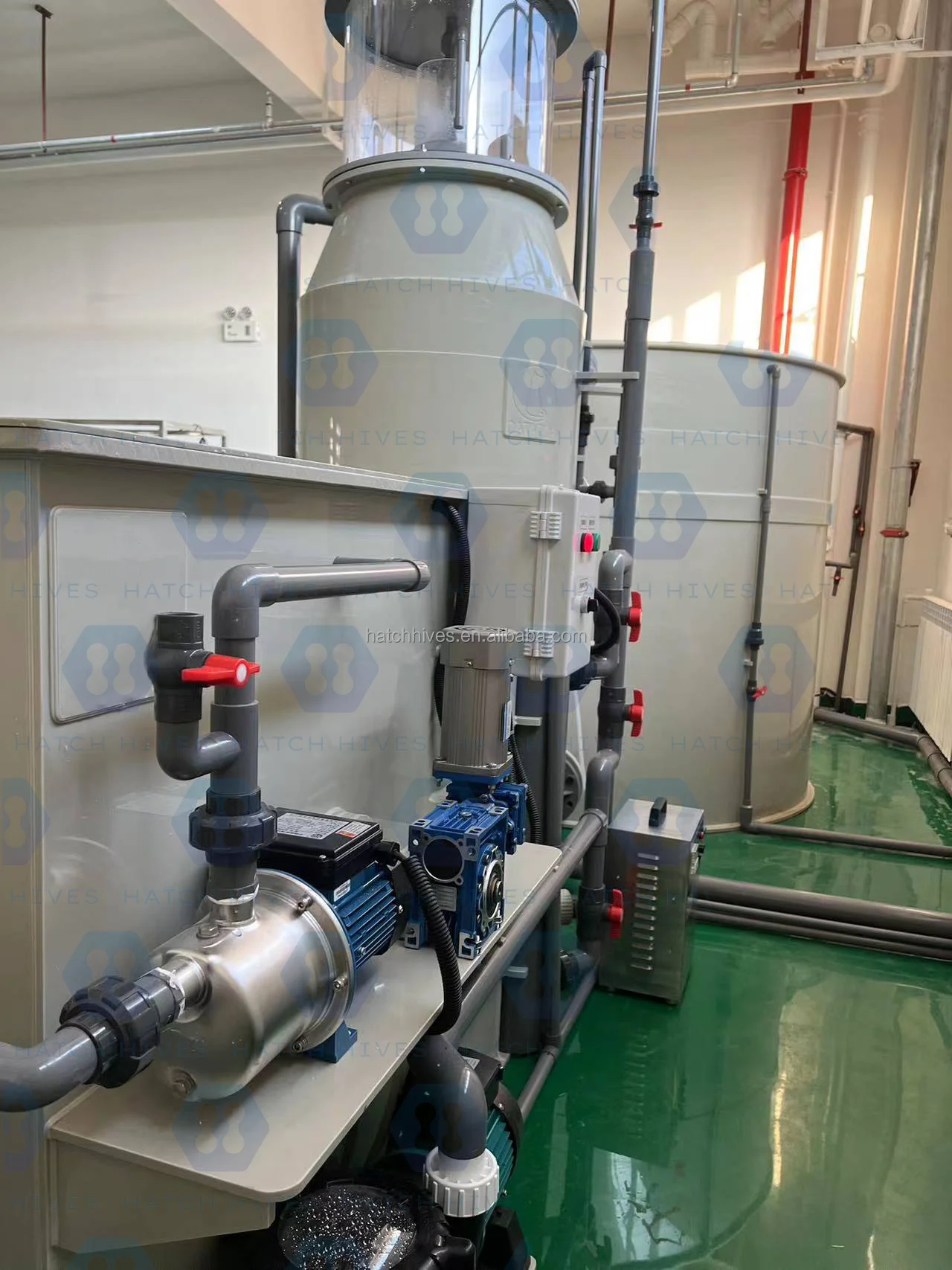 High Efficiency RAS Shrimp System for Indoor Aquatics