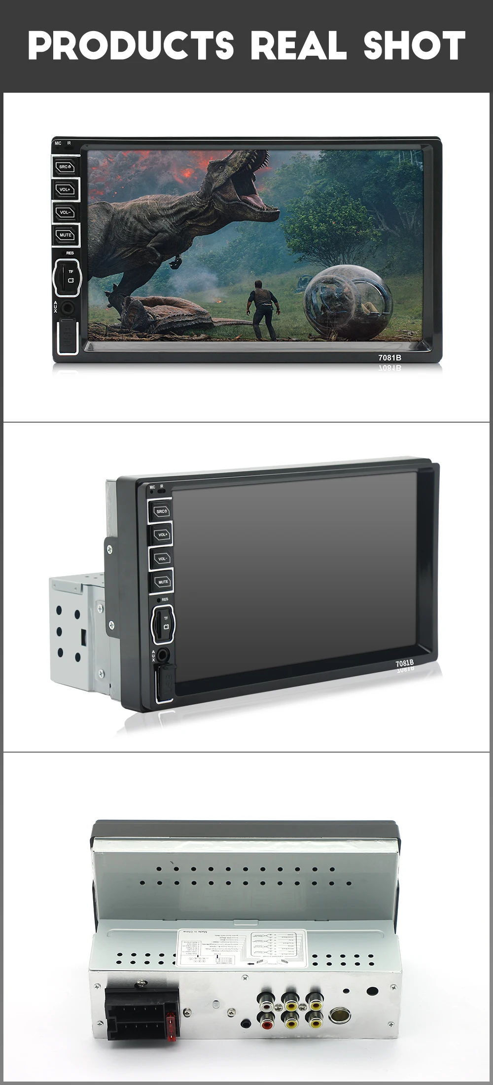 Universal 1din 7 Inch Car Radio MP5 with BT Remote Control