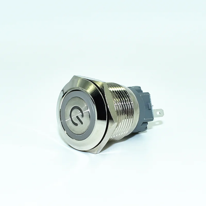 Button Emergency Stop Button Metal Indicator 19mm C Flat Head 1no 1nc ...