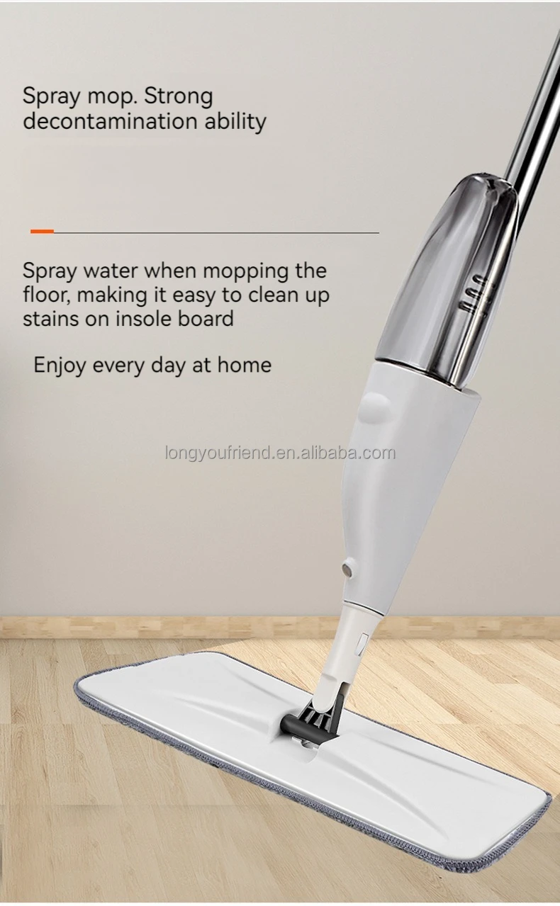 Multifunctional Wet Dry Hand-Free Spray Mop Rectangle Mop Head Easy ...