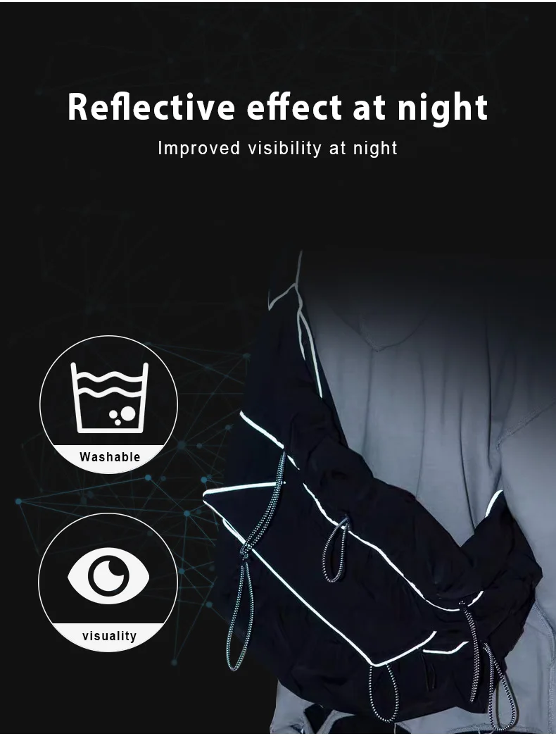 Colorful Retro Reflective Piping - High Visibility Fabric