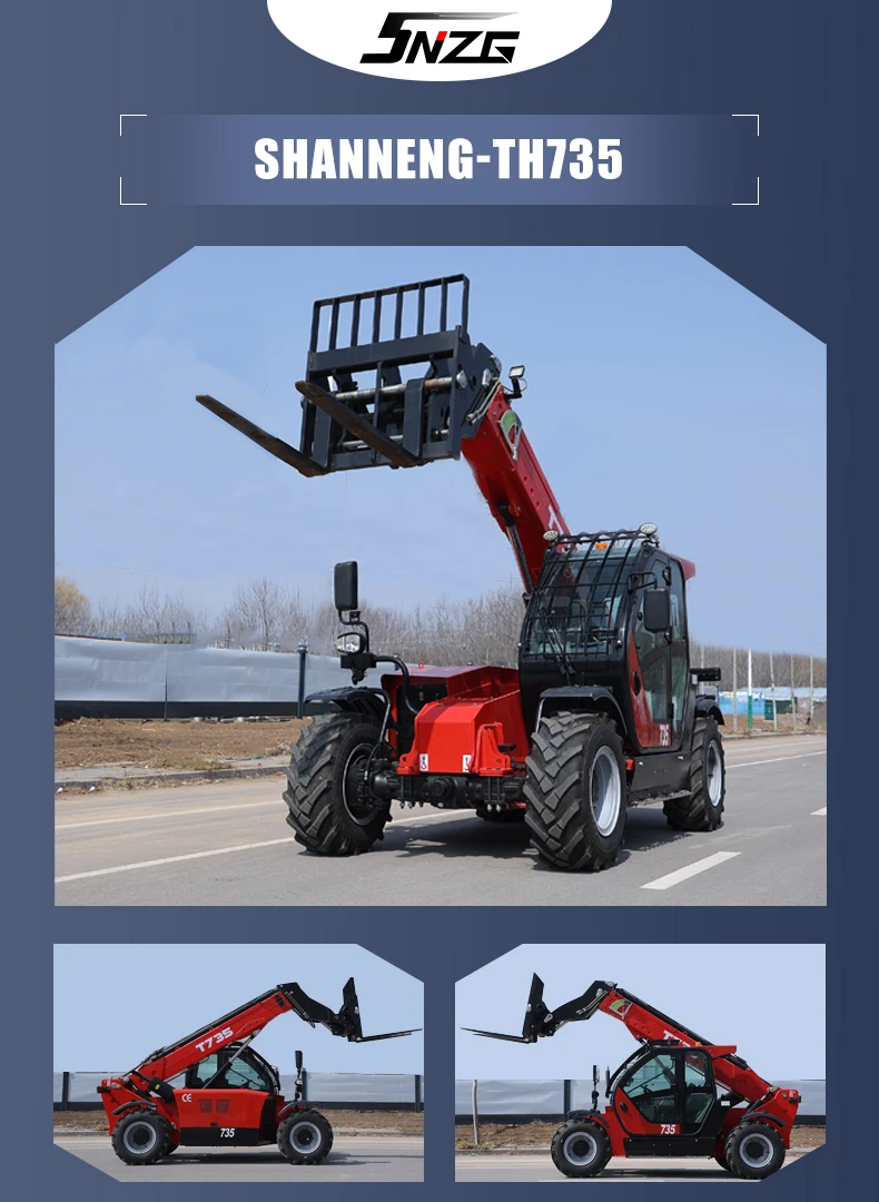 Micro Small Forklift Telehandler 2,5t Telescopic Forklift Mini ...