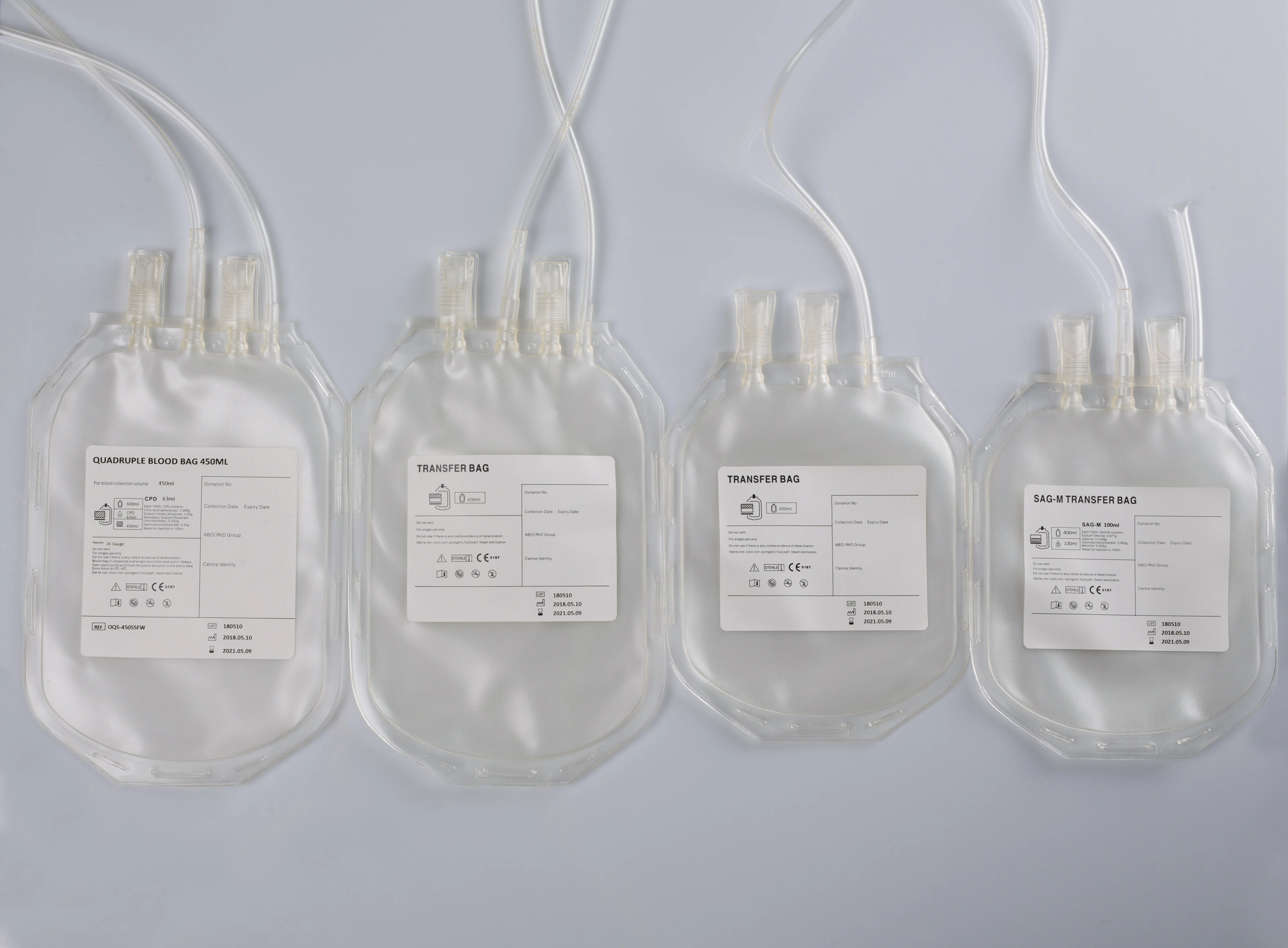 Medical Blood Transfusion Bag Cpd Cpda 250ml 350ml 450 Ml 500ml Blood ...