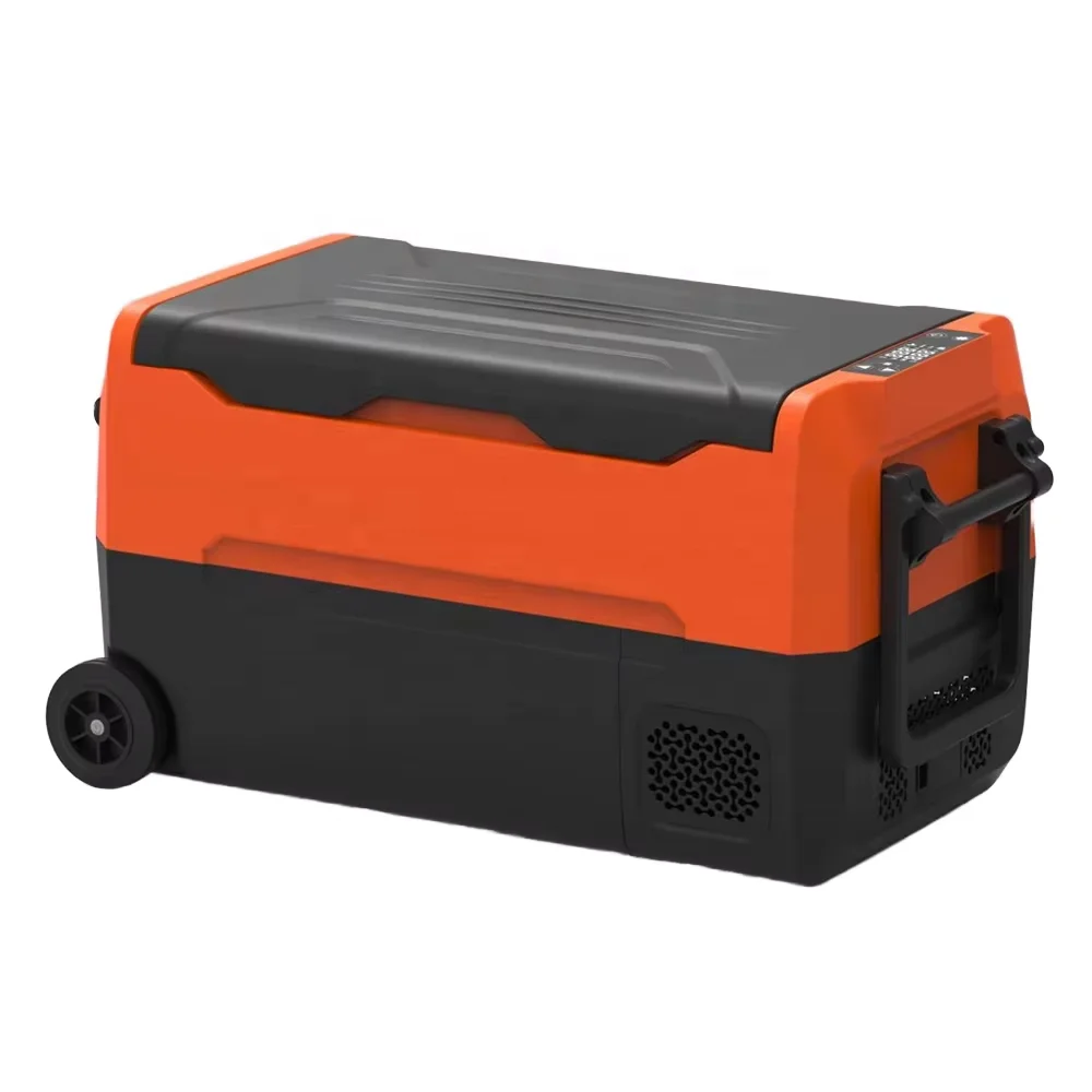 Dual-zone Portable Camping Electric Cooler Box Ac.684.144 Orange Black ...