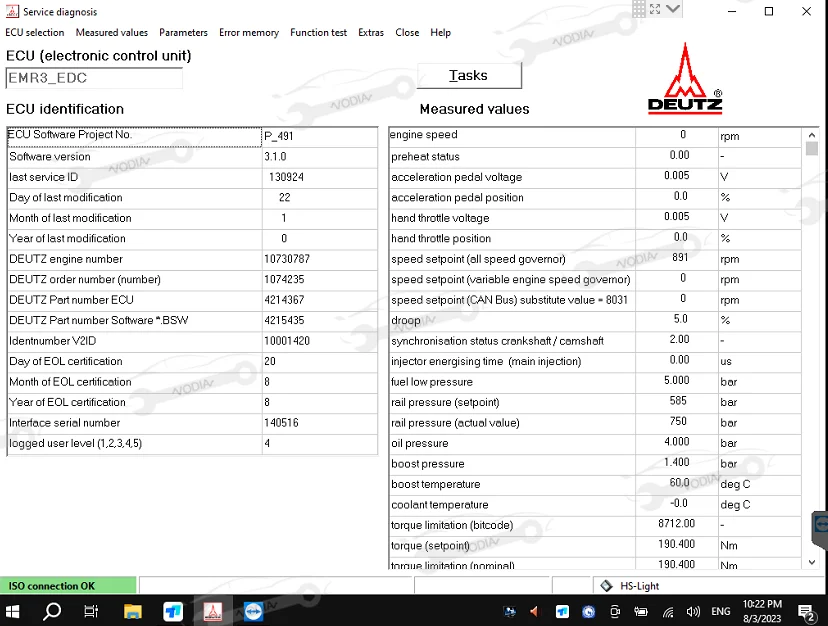 For Deutz Communicator Obd Adapter With Serdia Software For Controllers ...