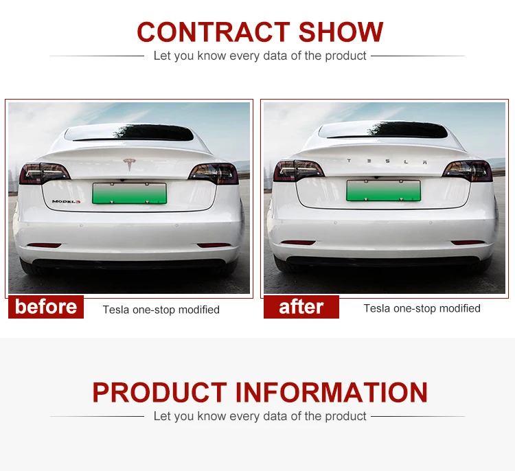 Carest Trunk Letter Sticker for Tesla Model Y, 3, S, X - Customizable ...