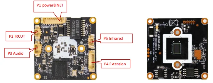 5.0MP Xmeye IP Camera Module with H.265 AI and Night Vision