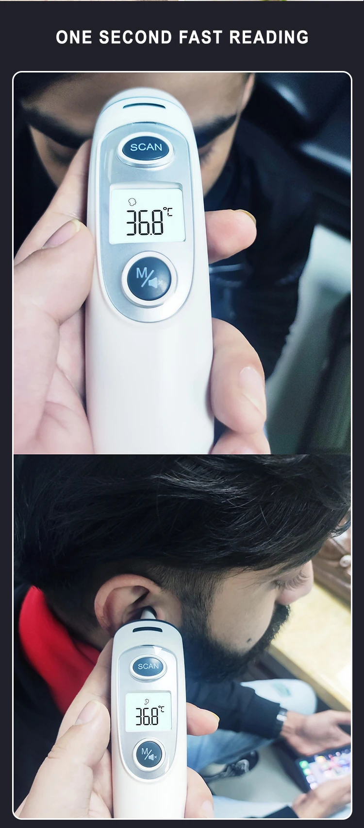 CE Approved Finicare Baby Infrared Thermometer - Quick & Accurate