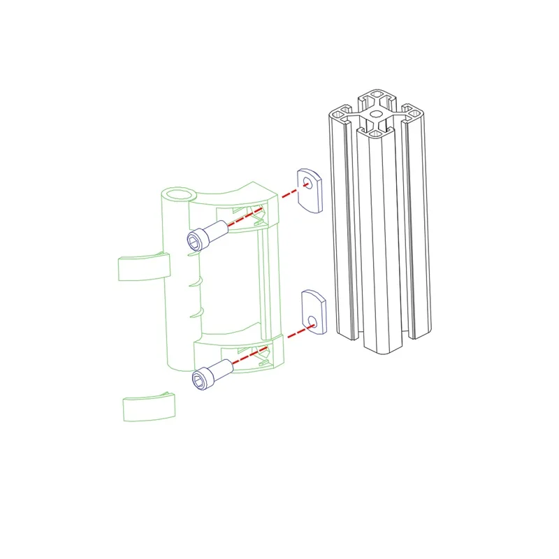 China Manufacturer 3266 Ergonomic Plastic Handle For 90 180 Aluminum ...