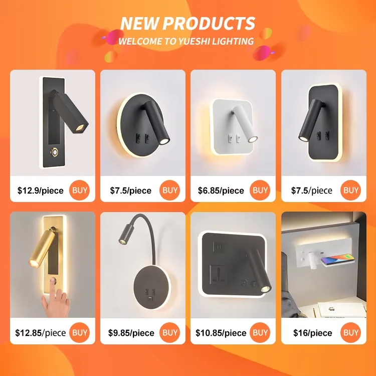 9W Dimmable Wall Lamps Wall Mounted Reading Wall Light Headboard ...