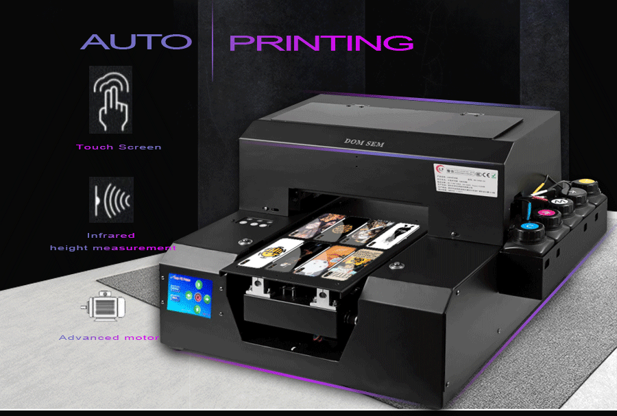 Multi-function A4 Digital UV Printers - Flatbed Printing
