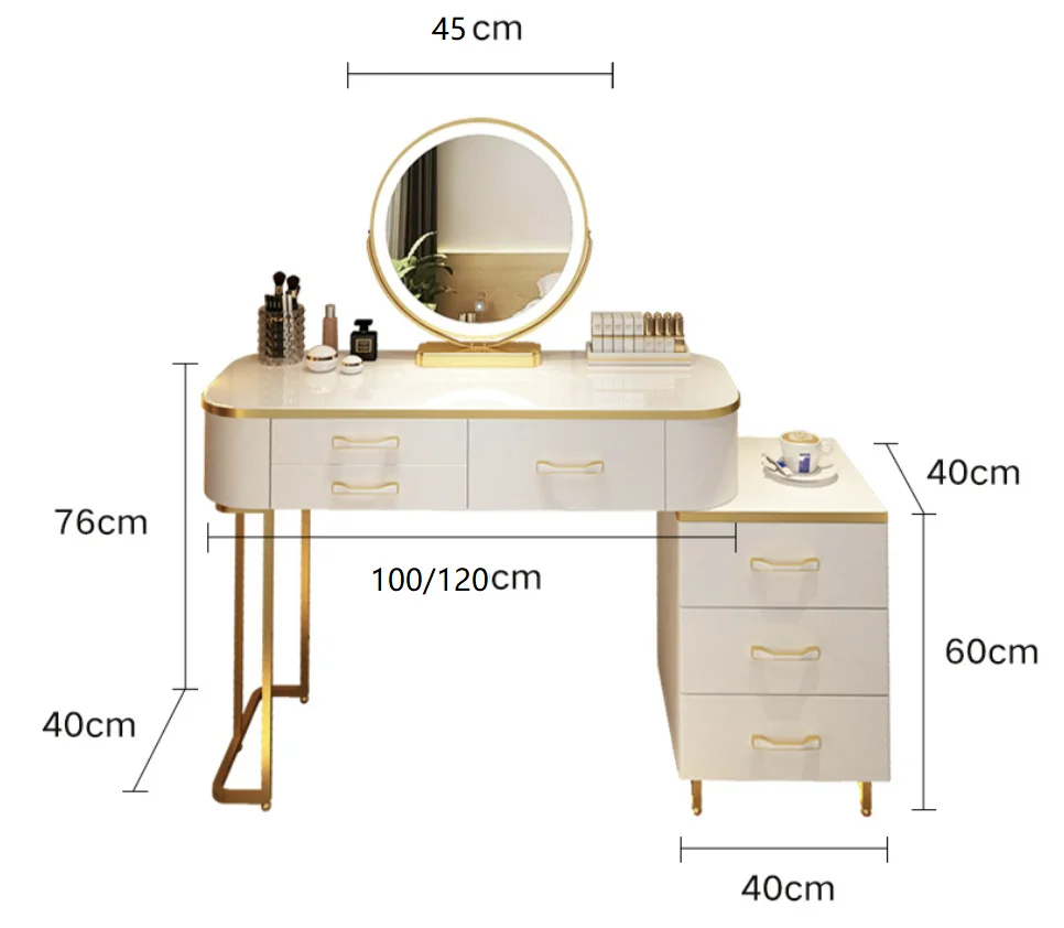 Luxury Bedroom Furniture Dressing Table For Bedroom Vanity Makeup ...