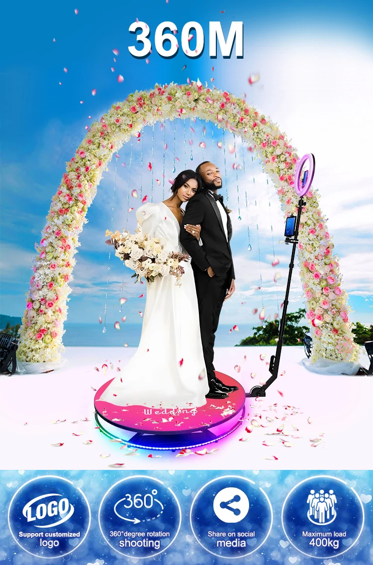 360 Degree Photo Booth Video Camera Booth Selfie Platform Business ...