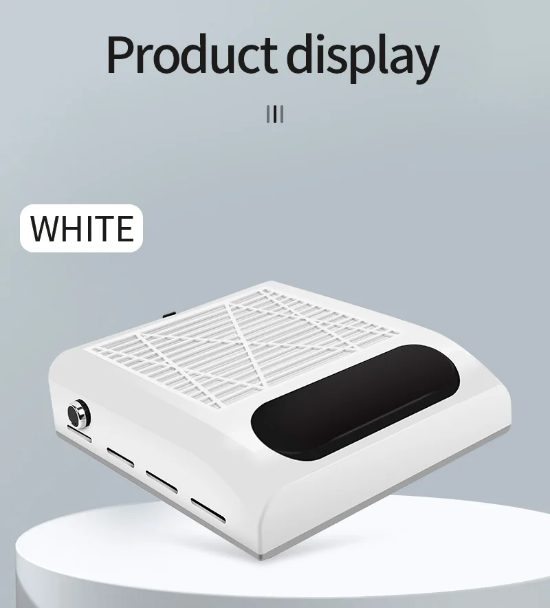 Adjustable Speed 80W Nail Dust Collector Nail Vacuum Cleaner Powerful ...