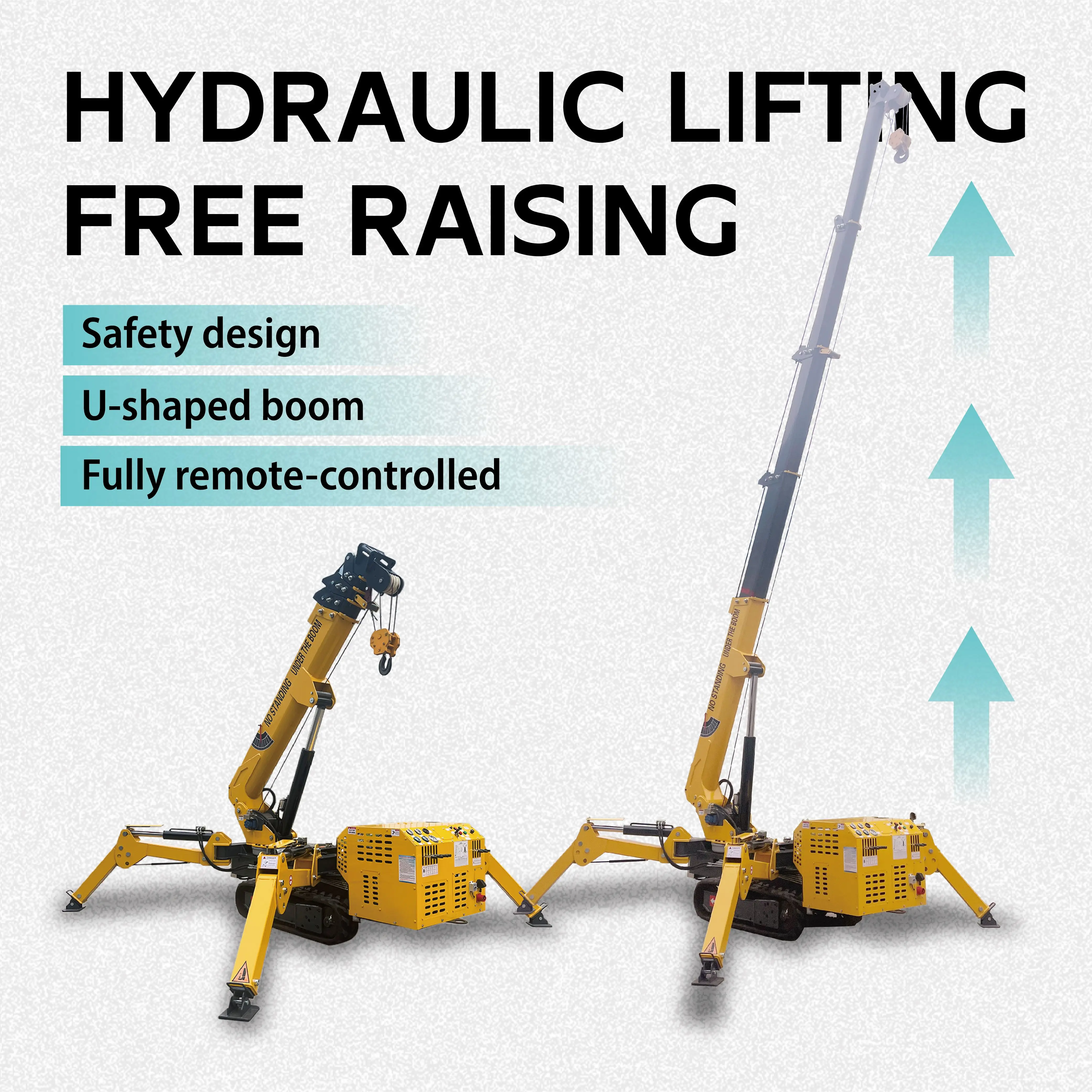Mini Telescopic Boom Spider Crane China-Made with High Quality Motor ...