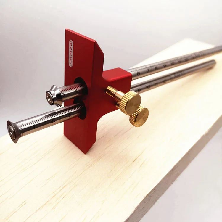 Stainless Steel Woodworking Marking Gauge European Double Head Mortise ...