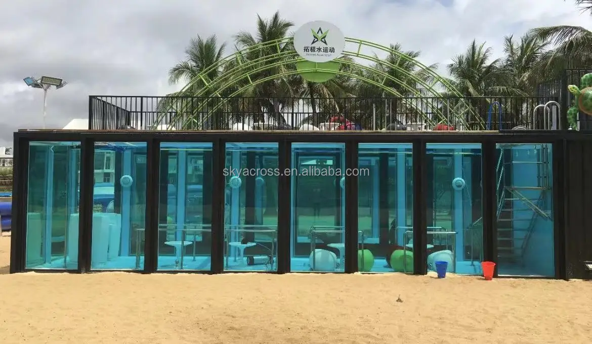 40 Foot Shipping Container Transformed Swimming Pool Mini Pool for ...