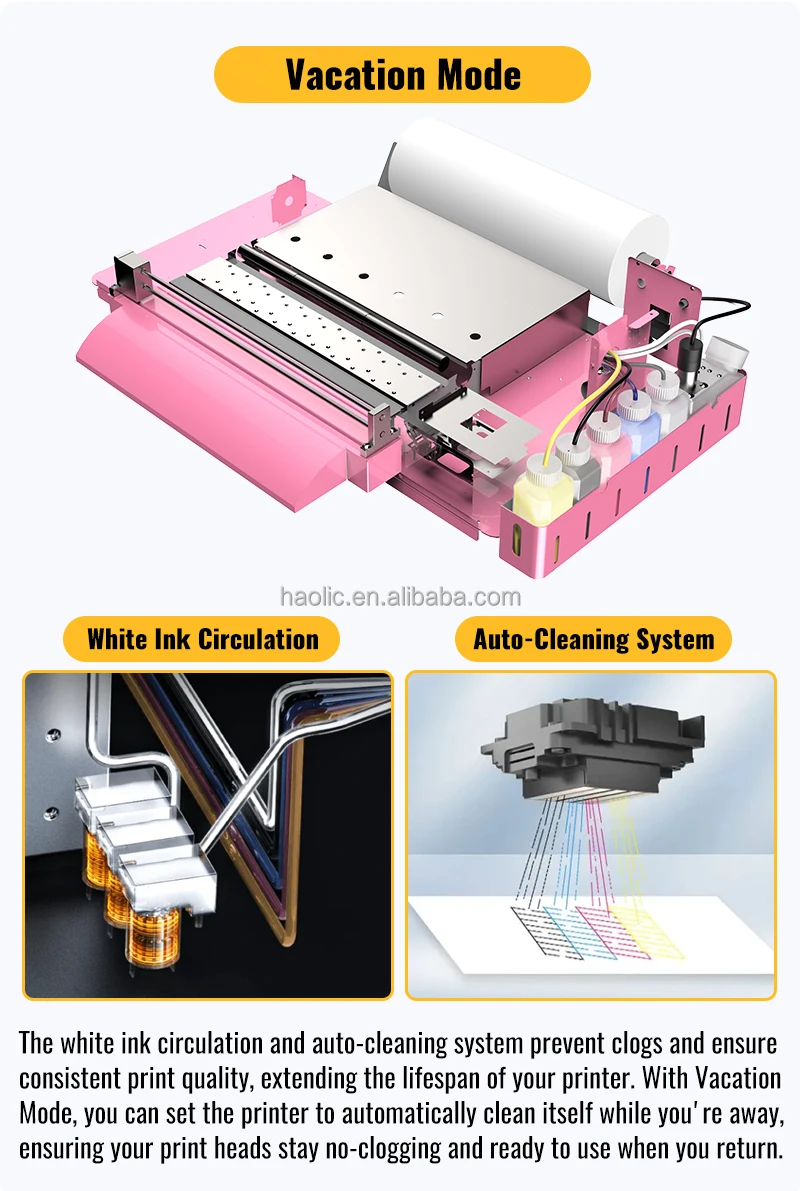 Haolic XP600 DTF Printer - Efficient A3 Printing Kit