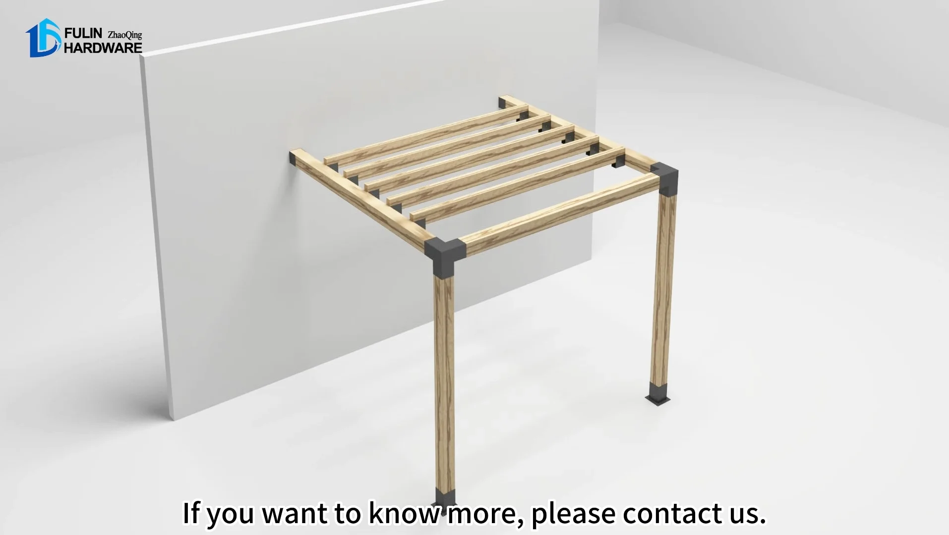 Black Metal Steel Pergola Kit Brackets for Outdoor Gazebo