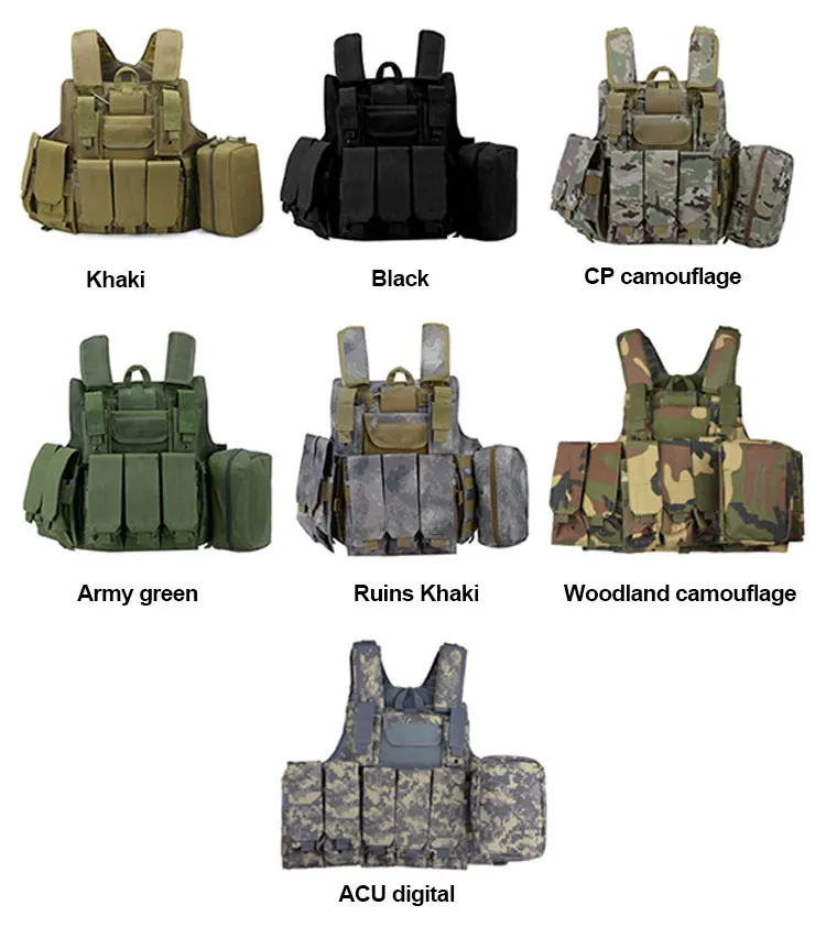Outdoor Tactical Back Camouflage Multifunctional Tactical Vest ...