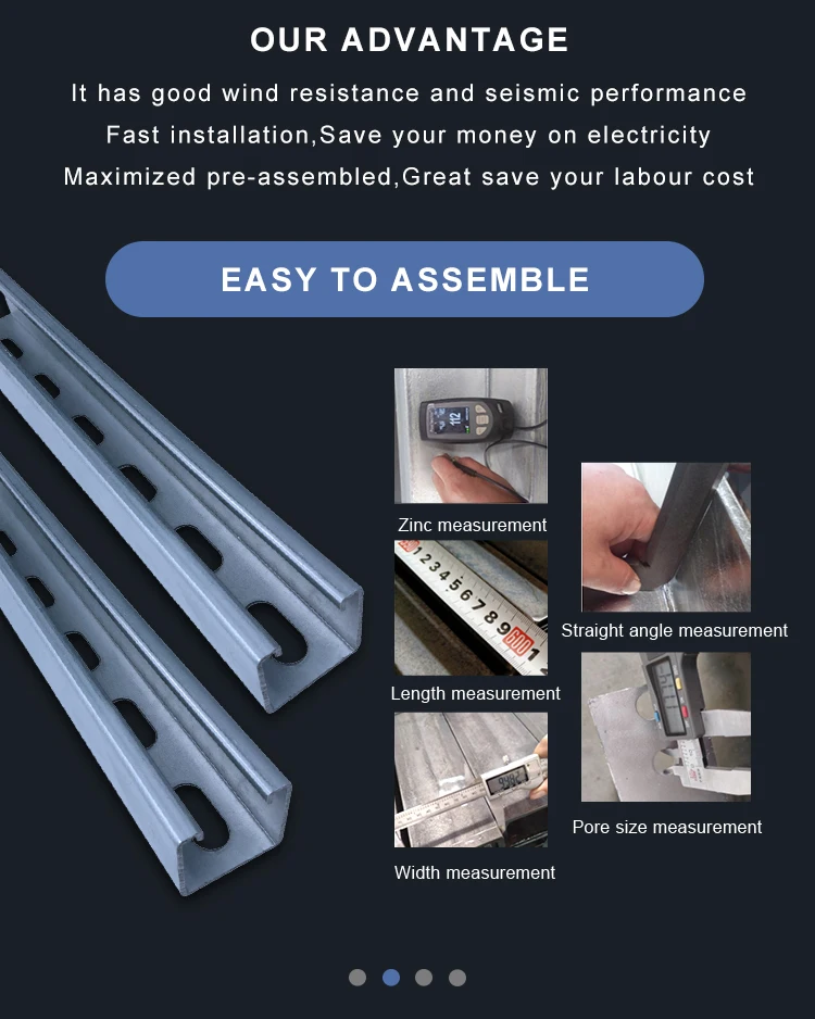 Galvanized Steel C Channel Hot Rolled U Shaped Steel Channels Embedded ...
